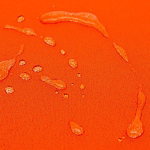 QILLOWAY Outdoor Seat/Back Chair Cushion Tufted Pillow, Spring/Summer Seasonal Replacement Cushions. (Orange)