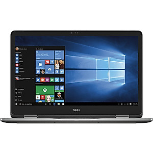 Dell 7000 Inspiron 2-in-1 17.3" Touch-Screen FHD IPS Laptop I7779-7045GRY-PUS, Intel Core i7-7500U, 16GB DDR4 RAM, NVIDIA GeForce 940MX 2GB, 512GB SSD, BT, HDMI, Backlit keyboard, Win10