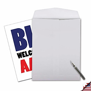 NobleWorks - 50th Big Funny Birthday Card (8.5 x 11 Inch) - Group Milestone Notecard for Year Old, Birthday Congrats - Welcome to AARP 50 J4869BDG