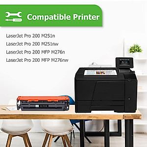 Aztech Compatible Toner Cartridge Replacement for HP 131X 131A CF210X CF210A CF211A CF212A CF213A (Black/Cyan/Yellow/Magenta, 4-Pack)