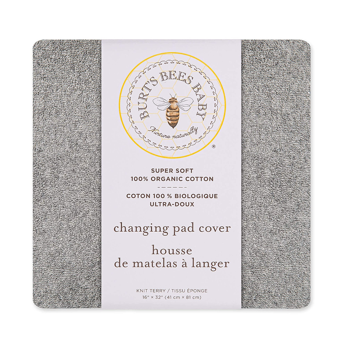 Changing Pad Cover, 100% Organic Cotton Changing Pad Liner for Standard 16" x 32" Baby Changing Mats