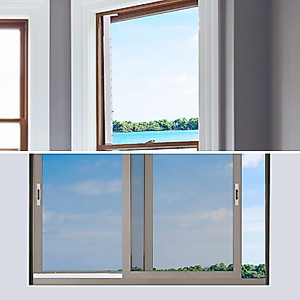 ZhouDaShu Adjustable Window Security Bars (Steel), Window Locks Bars Inside for Prevent Burglary, Window Stoppers for Vertical/Sliding Windows, Window Safety Bars Extends from 16.3-29.3 Inch(2 pcs)