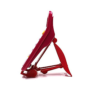 MJWDP 12 Digit Desk Calculator Large Buttons Financial Business Accounting Tool Rose Red Color for Office School