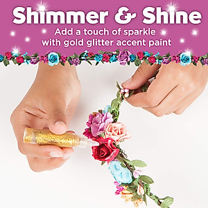 Creativity for Kids Flower Crowns Craft Kit - Create 4 Hair Accessories