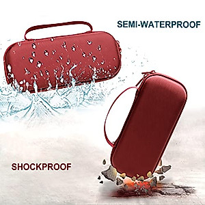 LTGEM Case for Bose Soundlink Flex Bluetooth Portable Speaker,Hard Storage Travel Protective Carrying Bag,Red