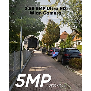 SANNCE 5MP Outdoor IP Security Camera, PTZ WiFi Outdoor Camera, 20X Optical Zoom Auto Tracking Home Surveillance Camera, Motion Detection Color Night Vision 2-Way Audio IP66 Sound & Light Alarm