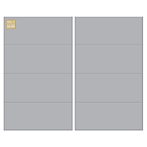 ALZIP MAT Eco Silion Urban, Folding Baby Play Mat Eco-Friendly Non-Toxic Non-Slip Reversible Waterproof (XG (110x55 inch), Grey)