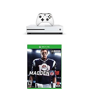 Xbox One S 500GB Console - Madden NFL 18 Bundle