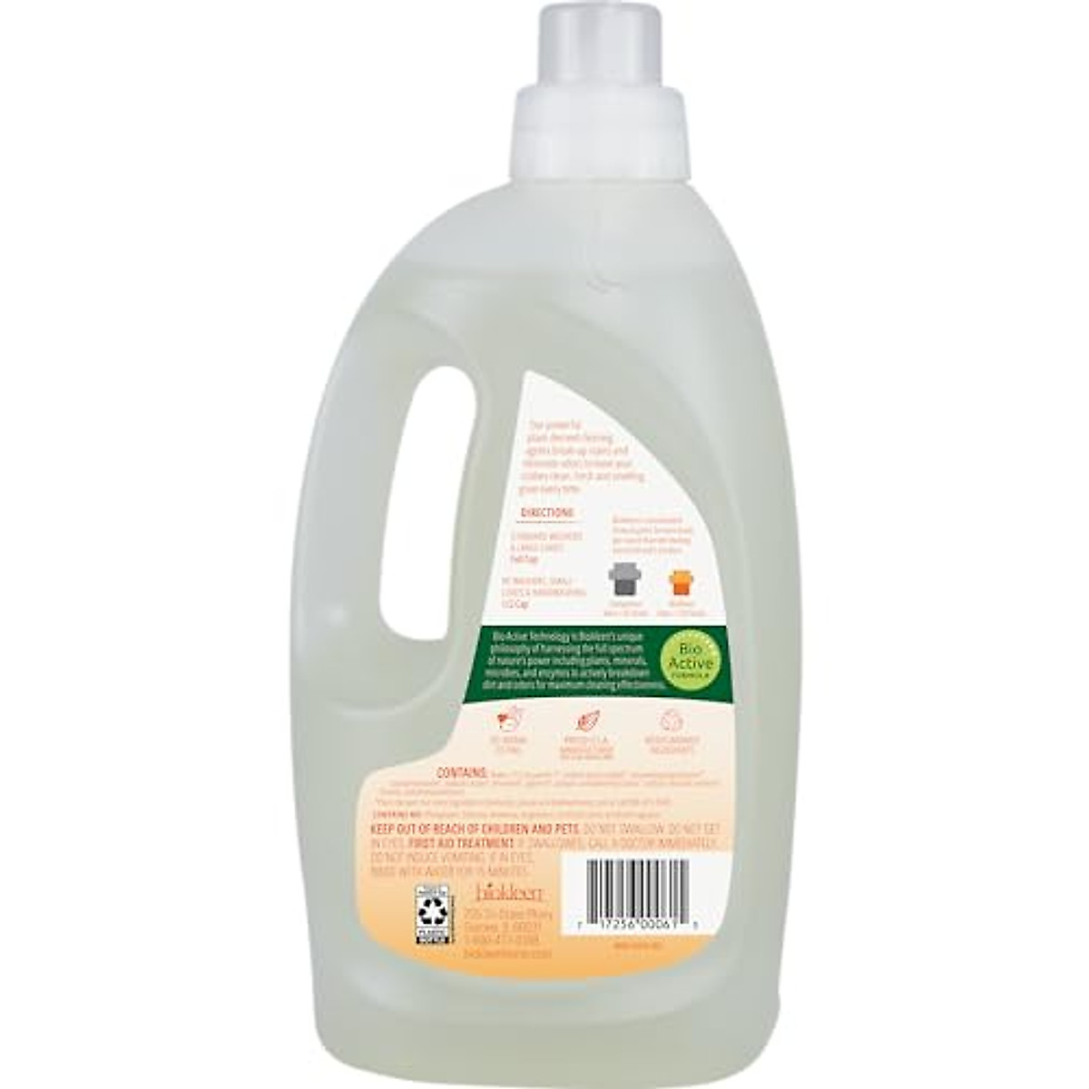 Biokleen Natural Laundry Detergent - 128 HE Loads - Liquid, Concentrated, Eco-Friendly, Non-Toxic, Plant-Based, No Artificial Fragrance or Preservatives, Citrus Essence