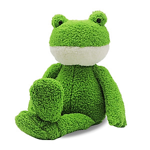 AEECASI Green Frog Plush Stuffed Animal,Soft Long-Leg Frog Plush Doll Toys,Super Cute Frog Toy Christmas Birthday Gifts for Boys Girls Kids Toddlers,Fluffy Stuffed Frog Plushie Decoration,15.7"
