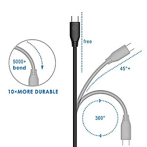 Rankie USB-C to USB-A 3.0 Cable, Type C Charging and Data Transfer, 3-Pack 3 Feet