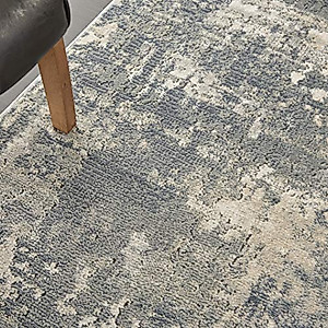 Nourison Concerto Abstract Grey/Beige 5'3" x 7'3" Area -Rug, Easy -Cleaning, Non Shedding, Bed Room, Living Room, Dining Room, Kitchen (5x7)