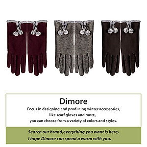 OTIOTI 3 Pairs Womens Gloves Winter Touch Screen Texting Gloves for Women Fleece Lined Thick Warm Gloves (B-3pair-2)