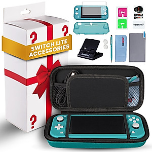 EVORETRO Switch lite case accessories compatible with nintendo switch case lite, nintendo lite case with nintendo lite accessories for Pokemon Legend, Animal Crossing, Super Mario, Mario Kart
