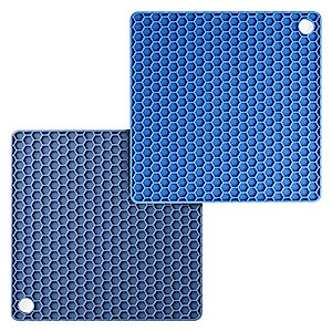 BTaT- Trivets for Hot Pots and Pans, 2 Pack, Trivets, Silicone Trivet, Hot Plate Holder, Trivets for Hot Dishes, Hot Pot Holder, Silicone Trivet Mat, Silicone Trivets, Trivet Set