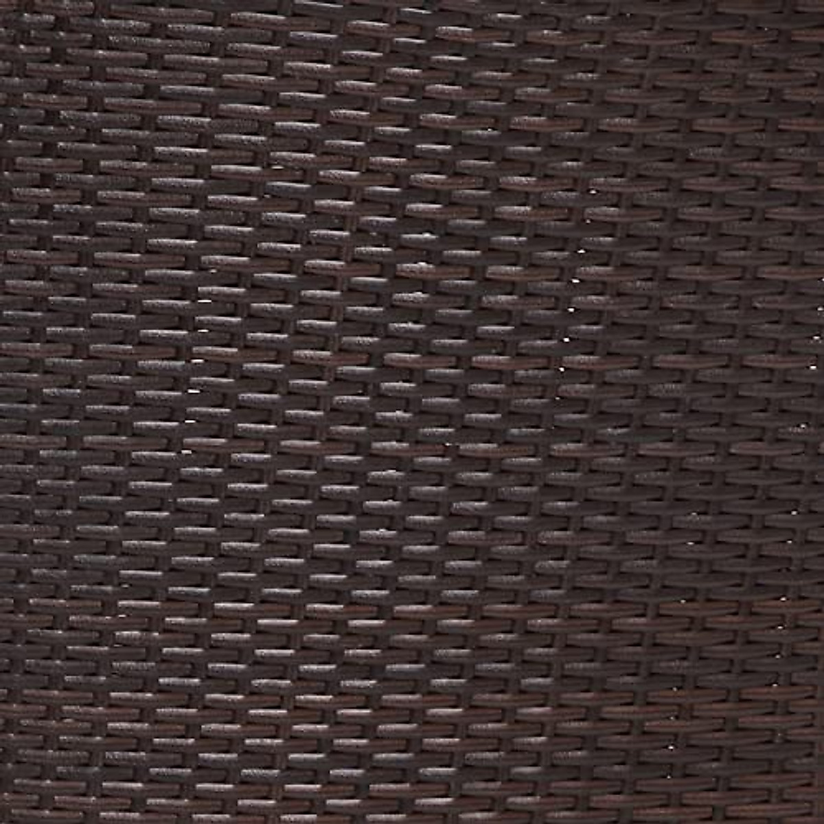 Flash Furniture Maxim Wicker Indoor/Outdoor Dining Chairs with Arms - Espresso Wicker Wrapped Steel Frames - Fade & Weather Resistant-For Deck or Backyard - Set of 2