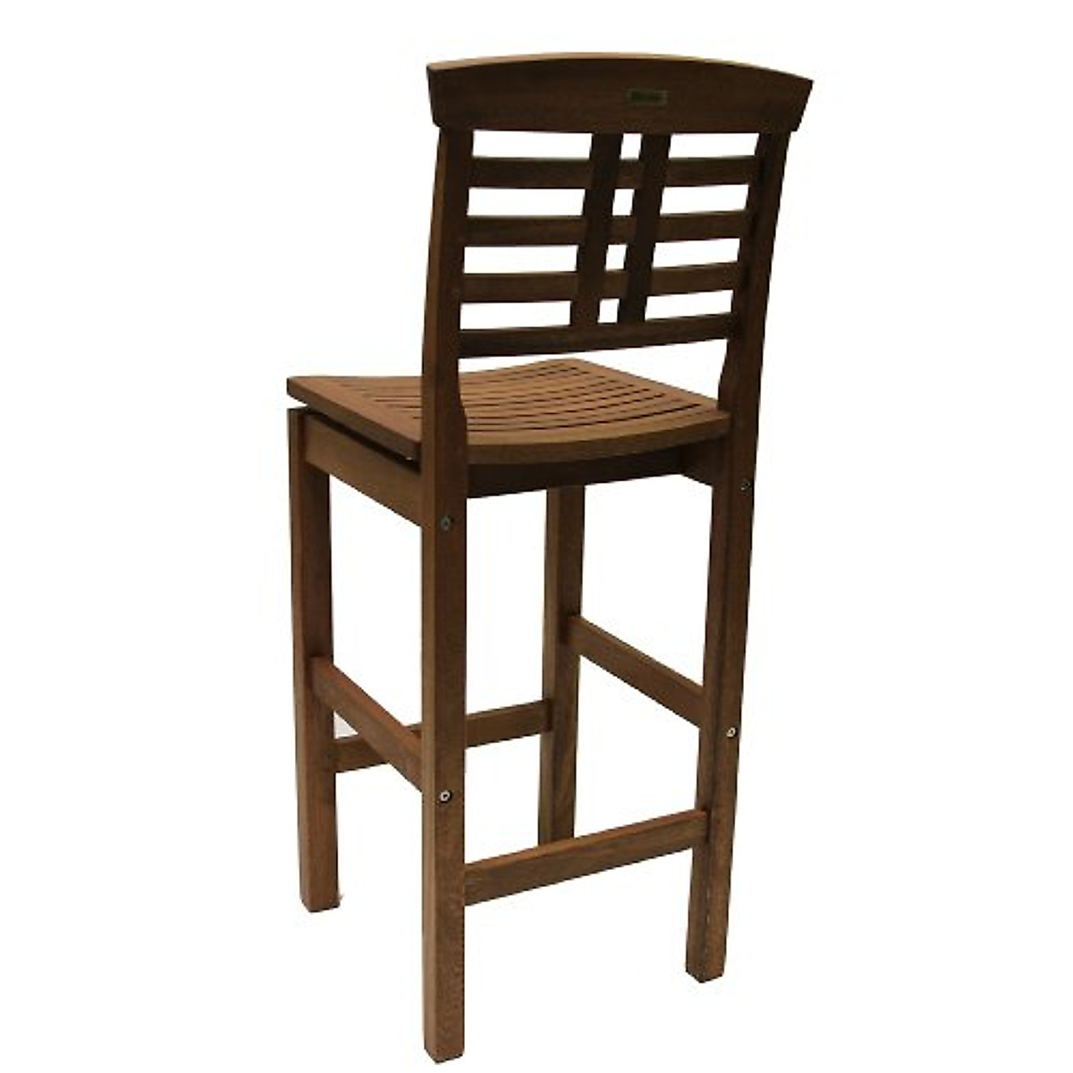 Outdoor Interiors 10030 Eucalyptus Hi Back Bar Chair