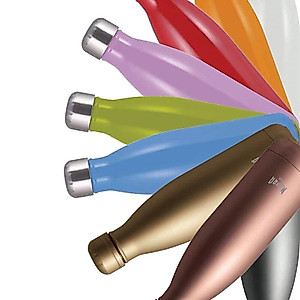 MEPRA AZB200693H7 17 oz Insulated Stainless Steel Water Bottle with Screw Lid, Keeps Drinks Cold and Hot for 12 Hours, Dishwasher Safe, Lilac (Pack of 24)