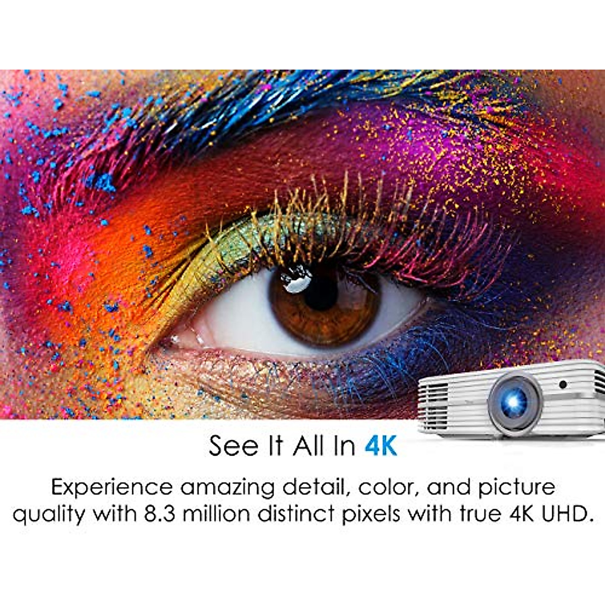 Optoma UHD50 True 4K Ultra High Definition DLP Home Theater Projector for Entertainment and Movies with HDMI 2.0, HDCP 2.2 and HDR Technology