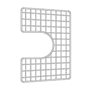 Blanco 226830 Stainless Steel Sink Grid (Performa 1-3/4 Medium Small) Accessory, Chrome