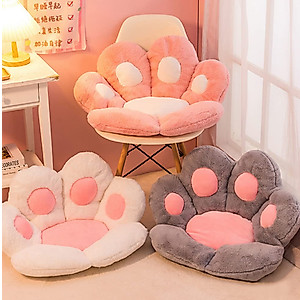JOSON Cat's paw Cushion Comfortable Bear's paw Chair Cushion Cute Sofa Office Floor seat Cushion (27.8 x 23.6 inch Grey)