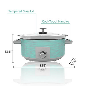 7 Quart Electric Slow Cooker - for the Whole Family with Room for Over 8 Servings