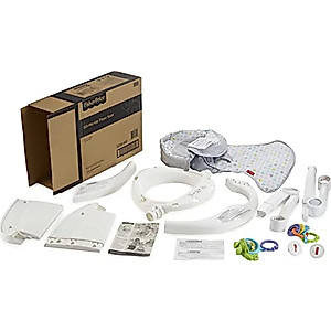 Fisher-Price Portable Baby Chair Sit-Me-Up Floor Seat With Developmental Toys & Machine Washable Seat Pad, Honeydew Drop