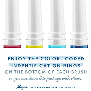 Replacement Brush Heads for Oral B- Pack of 4 Cross Generic Electric Toothbrush Heads for Oralb Braun- Crossact Toothbrushes Compatible with Most Oral-B Bases- Quality Action Bristles