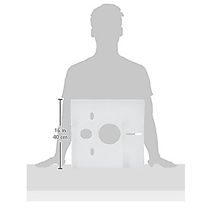 Sanit Soundproofing Kit for Wall-Hung Toilets and Bidets, Set of 1, White, 16.002.00 0000