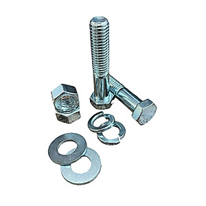 1,250 Piece Grade 5 Coarse Thread Nut Bolt Hex Bolt Hex Head Cap Screw & Washer Assortment with Metal Drawer