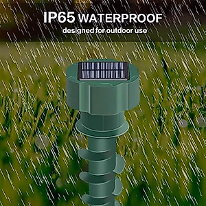 Ultrasonic Mole Repellent Outdoor 2024. Mole Repellent for Lawns, Garden, Yard. Mole and Vole Repellent Solar Powered, Waterproof, Gopher Repellent.