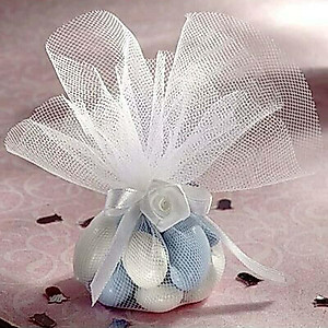 Efavormart 25pcs/ pk 9" Tulle Circles for Party Decorations Banquet Event Sewing DIY Crafts Fabrics Sewing - Lime Green