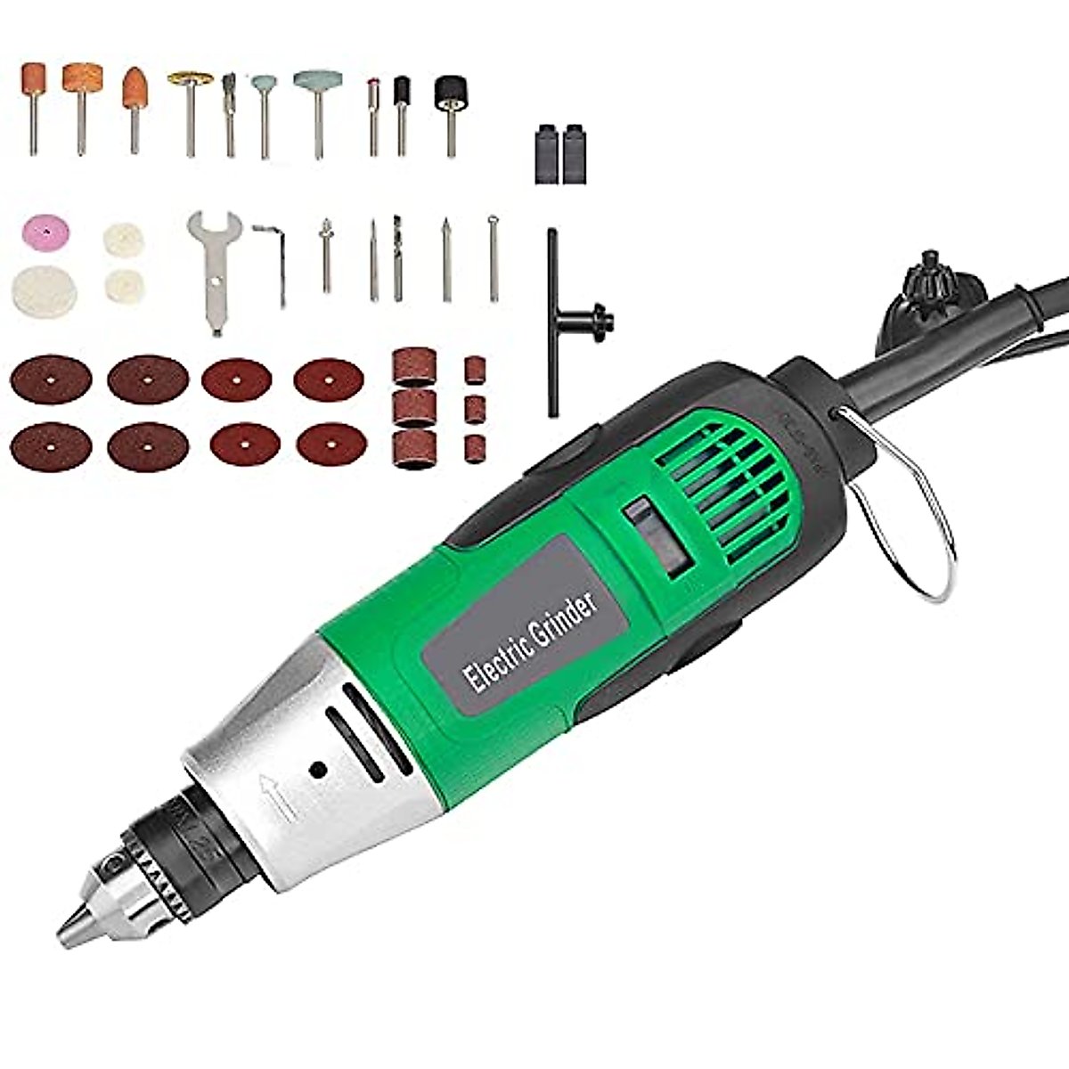 VOTOER 260W Rotary Tool Power Die Electric Multi-function Grinder Carver Set, Stepless Variable Speed Adjustment, 31000RPM, Lightweight