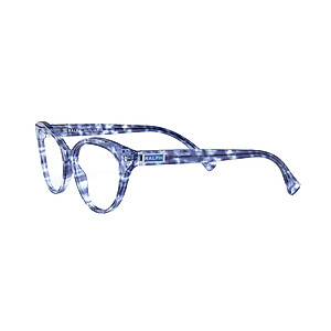 Ralph by Ralph Lauren Women's RA7116 Butterfly Prescription Eyewear Frames, Shiny Spotted Violet Havana/Demo Lens, 54 mm