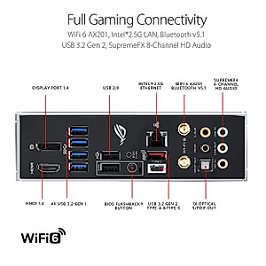 ASUS ROG Strix Z490-G Gaming (WiFi 6) Z490 LGA 1200 (Intel® 10th Gen) SFF Micro ATX Gaming Motherboard (12+2 Power Stages, Intel® 2.5 Gb Ethernet, Bluetooth v5.1 and Aura Sync)