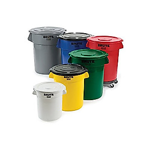 Rubbermaid Commercial 264560Bla Vented Round Brute Lid 24 1/2 X 1 1/2 Black