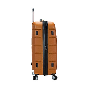 Rockland Melbourne Hardside Expandable Spinner Wheel Luggage, Orange, 2-Piece Set (20/28)