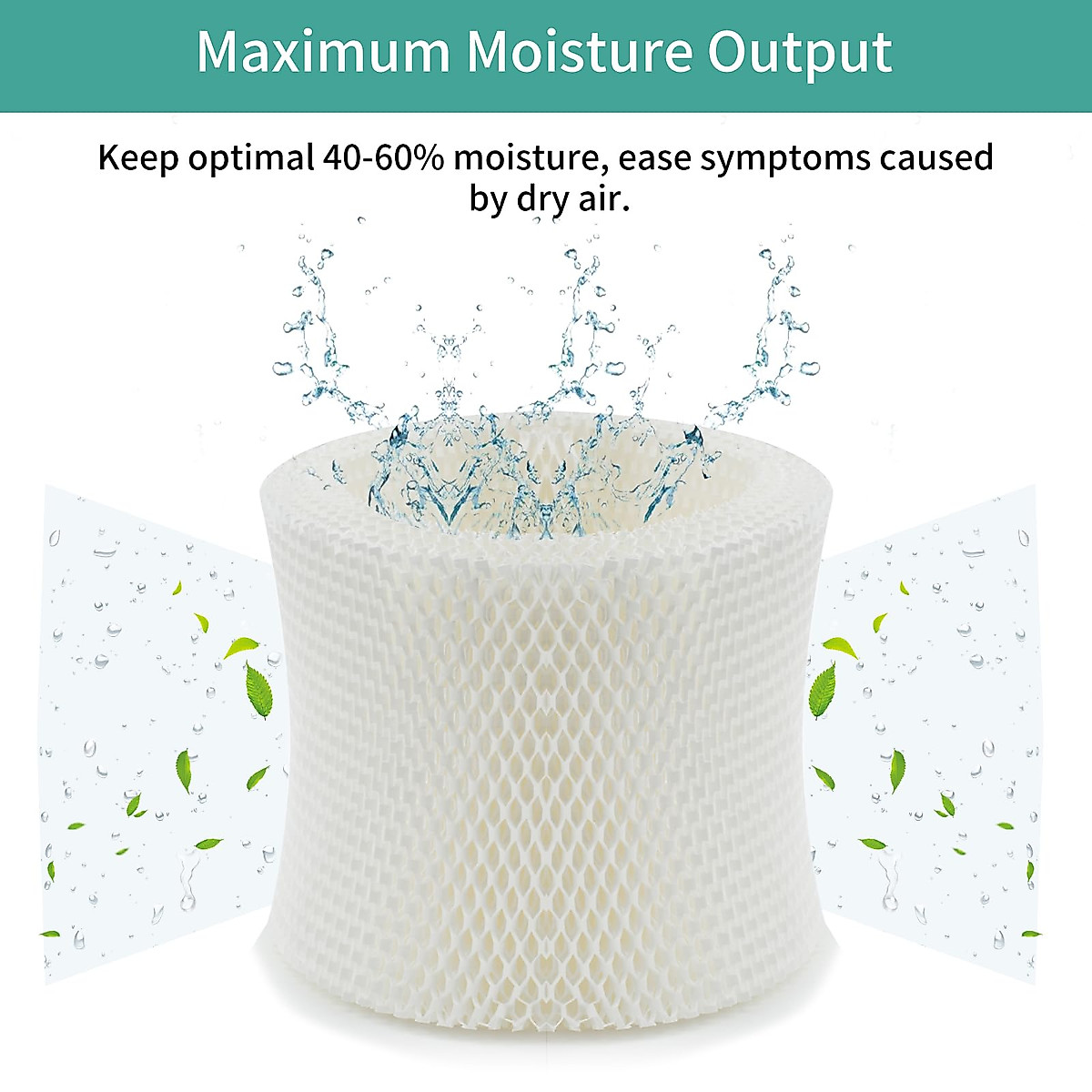 SUNRRA MAF1 Humidifier Filter Compatible with Aircare MA1201, MA0950, MA1200, Kenmore 14906,32-14906, 42-14906, Replace Aircare MA1201 Filter, Kenmore Humidifier Filters 14906, 2 Packs