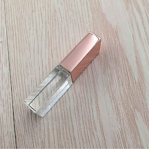 Rose Gold Crystal 32GB USB 2.0 Flash Drive LED Light Glass Pen Drive Thumb Drive Memory Stick Gift for Boy Girls Kids Adults Pendrive USB Stick