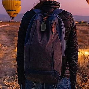 Geiomoo Silicone Case Compatible with Anker Soundcore Life A3i, Protective Cover with Carabiner (Black)