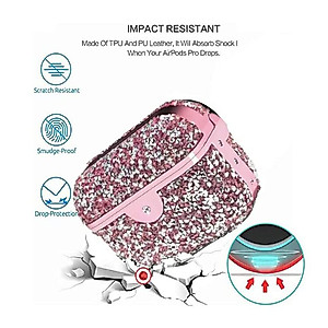 GJCC Glitting Design for AirPods 3 Cases Luxury Glitter Crystals Stylish Design Cover for AirPods3 Charging Case Headphone Case with Keychain Bluetooth Flash Drill pc Electroplating