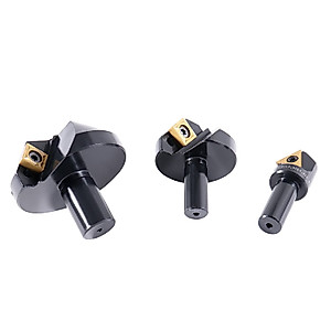 Accusize Industrial Tools, 1/4'', 1/2'' and 1-1/4'' 82 Degree Indexable Carbide Countersinks, 0046-0982