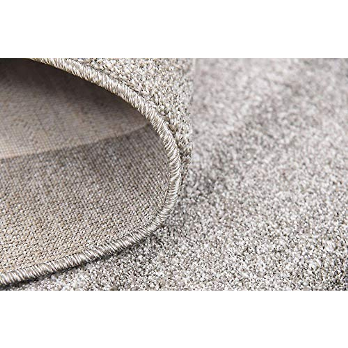 Unique Loom Del Mar Collection Area Rug-Transitional Inspired with Modern Contemporary Design, Square 8' 0" x 8' 0", Gray/Ivory