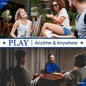 Civaner Mahjong Cards Playing Cards Chinese Mah Jongg 2025 American Majhong Games Large Print Handheld Poker Mahjong Playing Cards with 4 Dices HomeTable Game