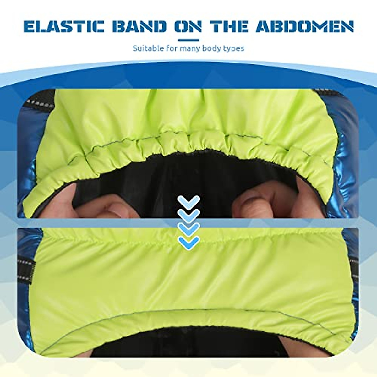 BAEJMJK Dog Reflective Winter Coat with Harness Warm Cold Weather Jacket for Small Medium Dogs Zip Up Turtleneck Puppy Vest with D-Ring Waterproof Windproof Dog Winter Clothes(Blue，2X-Large)