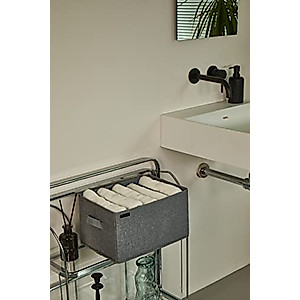 enoughstar Wardrobe Clothes Organizer-2Pcs Clothes Storage Organizer Bins-Foldable Clothes Drawer Organizer for Folded Clothes, Pants, Sweaters-5 Grids Organizer