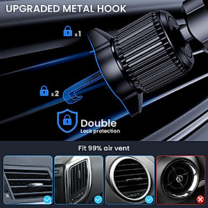 PGU for MagSafe Car Mount, [Strong Magnets] 3 in 1 Universal Magnetic Phone Holder for Car Dashboard/Windshield/Vent Car Phone Holder Mount for iPhone 14 13 12 Pro Max Plus Mini Android All Phones