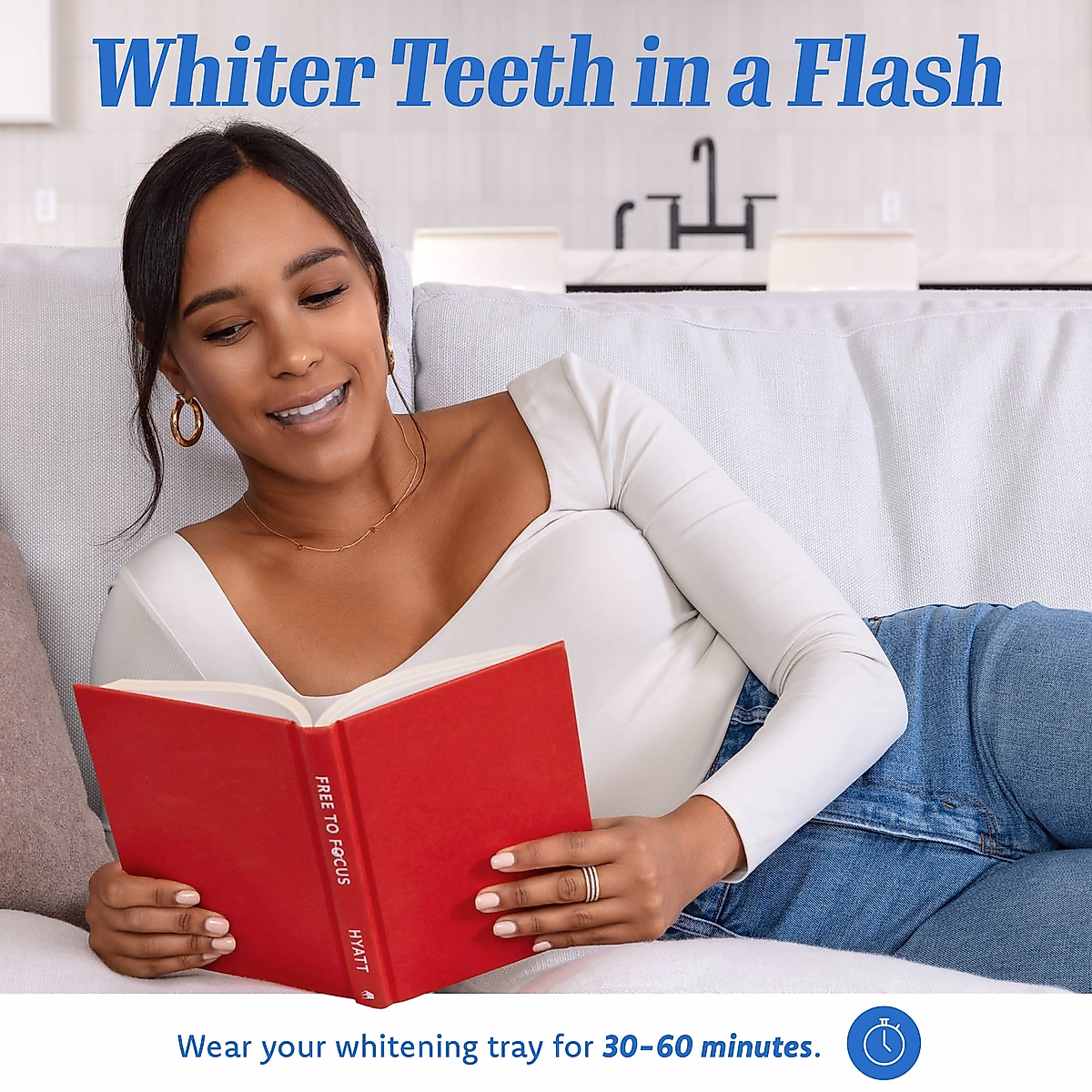 Teeth Whitening Gel for Trays, 4 Take Home Syringes, 35% Carbamide Peroxide, with Potassium-Nitrate, Trays Not Included, USA Made, Teeth Whitening Kit by Everest VAAS