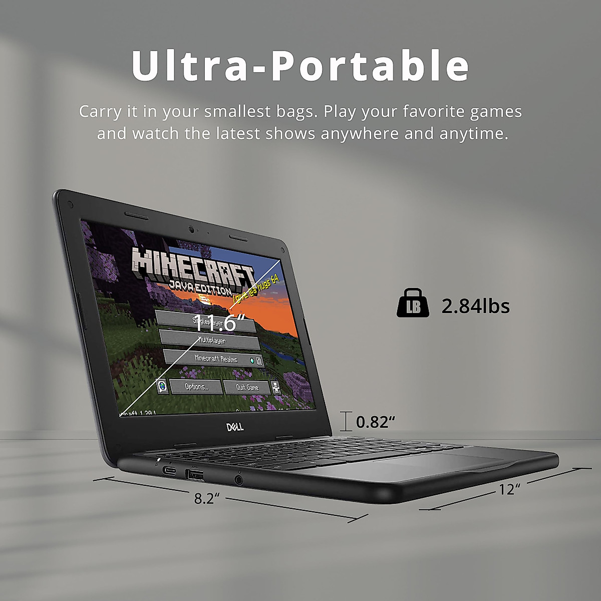 Dell Chromebook 11 3000 3100 11.6" Chromebook - HD - 1366 x 768 - Intel Celeron N4020 Dual-core (2 Core) - 4 GB RAM - 16 GB Flash Memory - Chrome OS - English (US) Keyboard - 14 Hour Battery Run