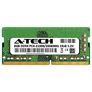 A-Tech 8GB RAM Replacement for Dell SNPHYXPXC/8G, A9206671, HYXPX, 0HYXPX | DDR4 2666MHz PC4-21300 1Rx8 Non-ECC SODIMM Laptop & All-in-One Single Memory Module